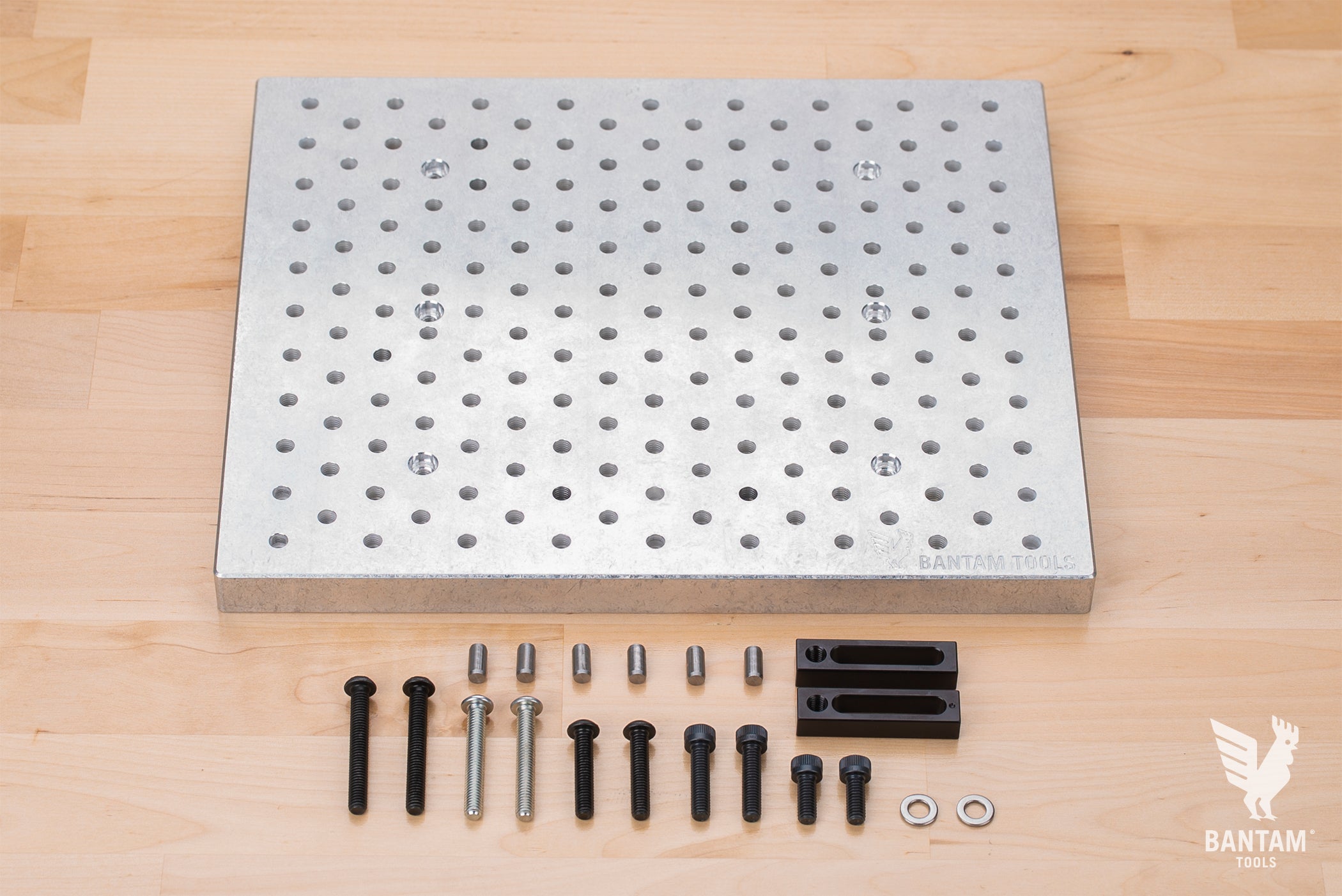 Bantam Tools Desktop CNC Fixturing Pallet, Pin & Clamp Bundle – Bantam ...